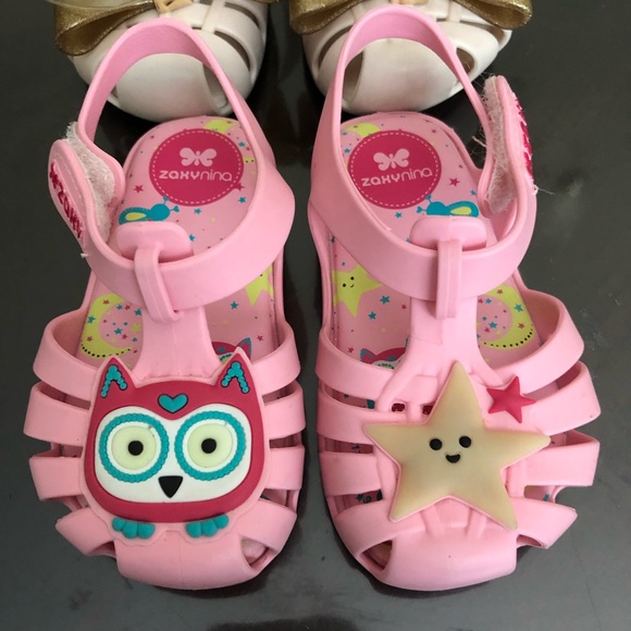 Zaxy | Shoes | Set Of 2 Pairs Zaxy Baby Kids Sandals Size 7 6 | Poshmark